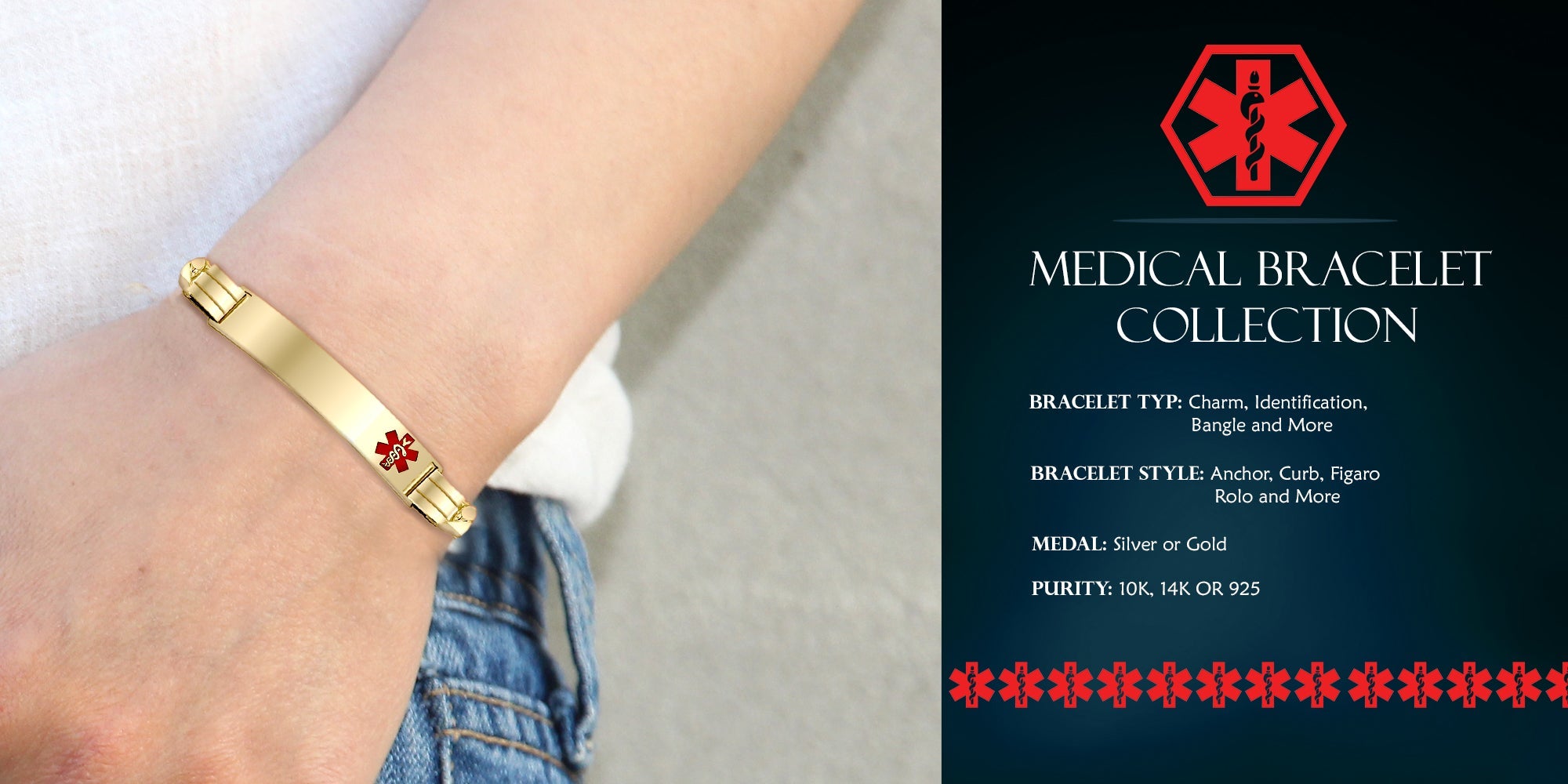Medical Bracelets - Medical Alert ID Bracelets