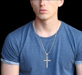 Christian XL Cross Necklace - Cross Pendant Made For Men
